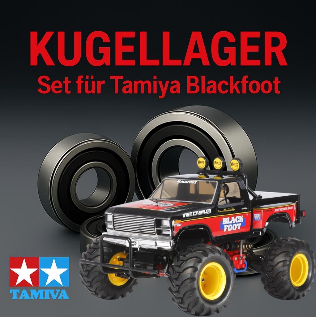 KUGELLAGER SATZ FÜR TAMIYA BLACKFOOT & MONSTER BEETLE - 12 GUMMIGEDIC ...